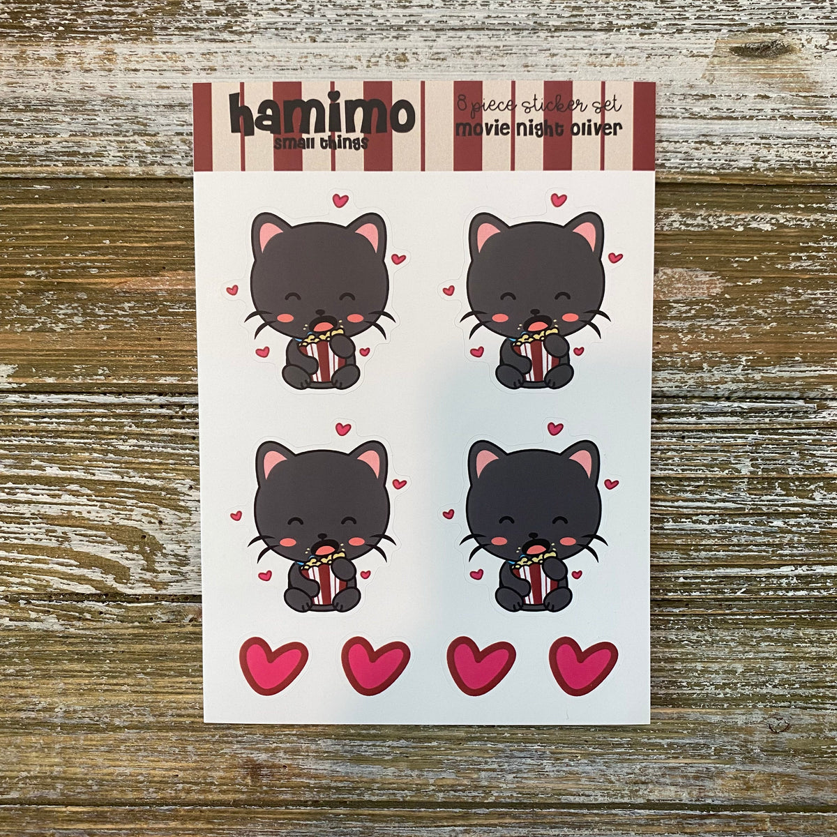 Movie Night Oliver Sticker Sheet – Hamimo Small Things