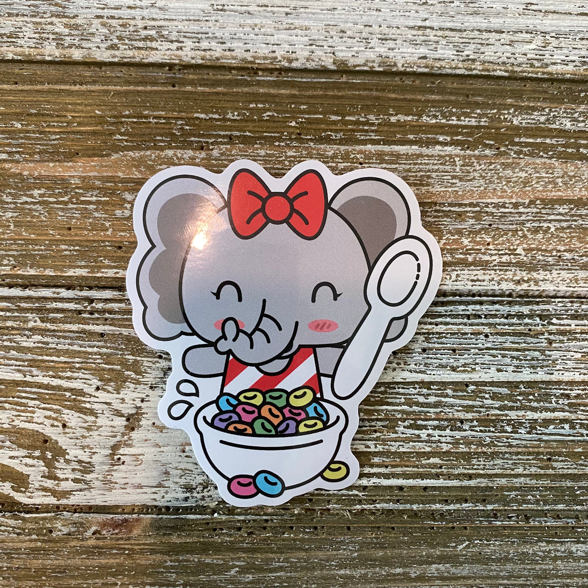 Hamimo Cereal Friends Elphie Klappar Vinyl Sticker – Hamimo Small Things